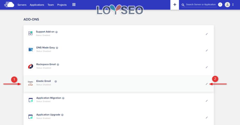 在Cloudways中配置Elastic Email扩展，用以在网站中发送通知、交易、营销类邮件 - LOYSEO